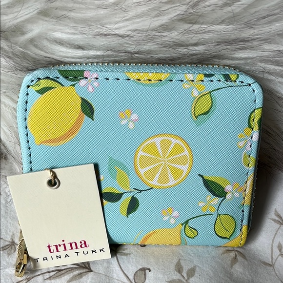 Trina Turk | Bags | Trina Turk Compact Lemon Wallet New W Gift Box ...